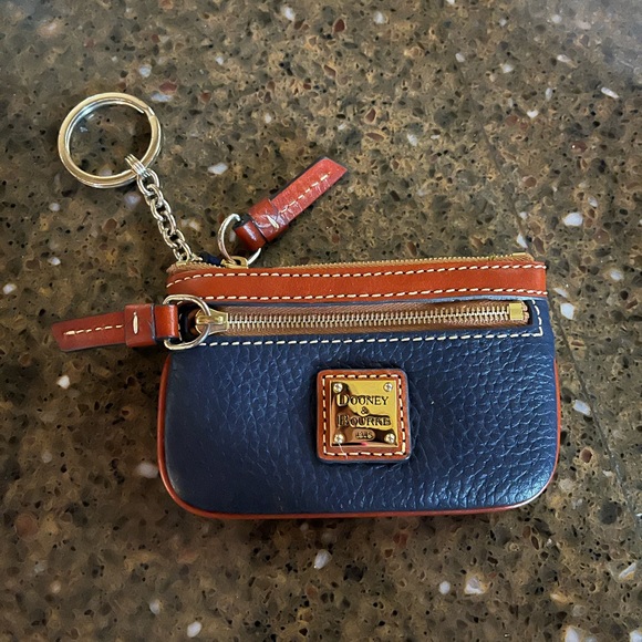 Dooney & Bourke | Bags | Dooney Bourke Navy Wexford Leather Coin Purse ...
